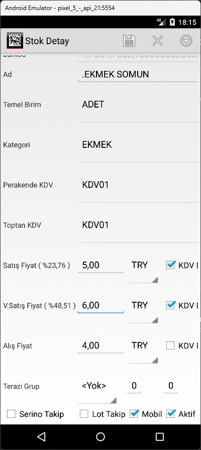 2022.4.1.1 Yenilikler - Windows - Aktif Barkod Portal